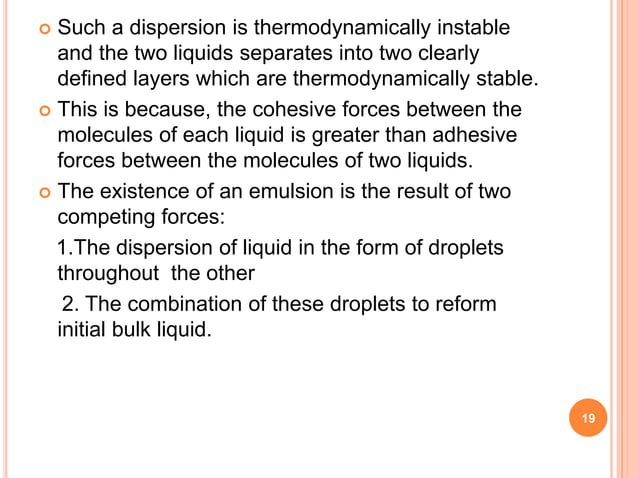 Theories of dispersion | PPTX | Chemistry | Science