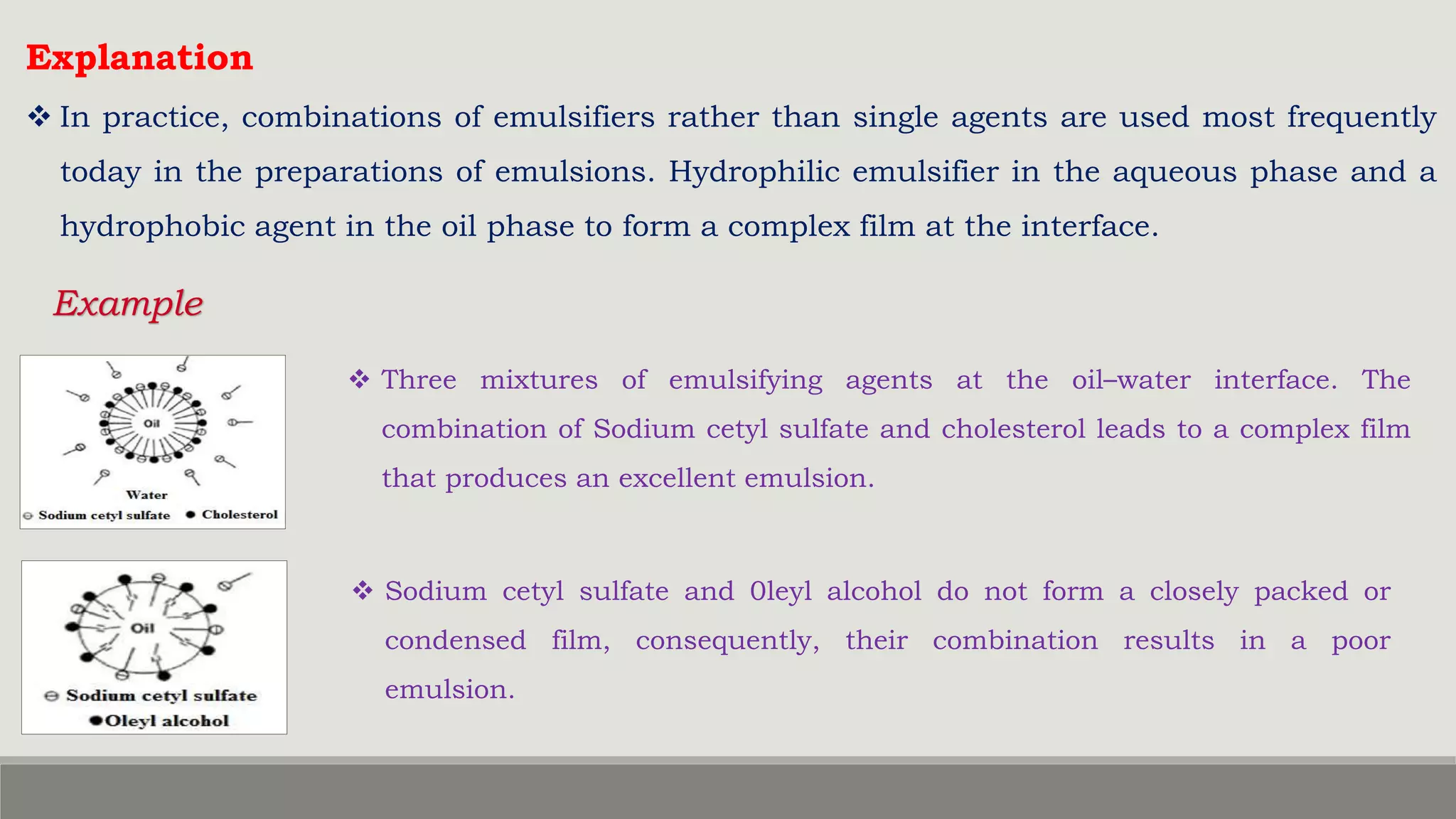 Theories of emulsions | PPTX