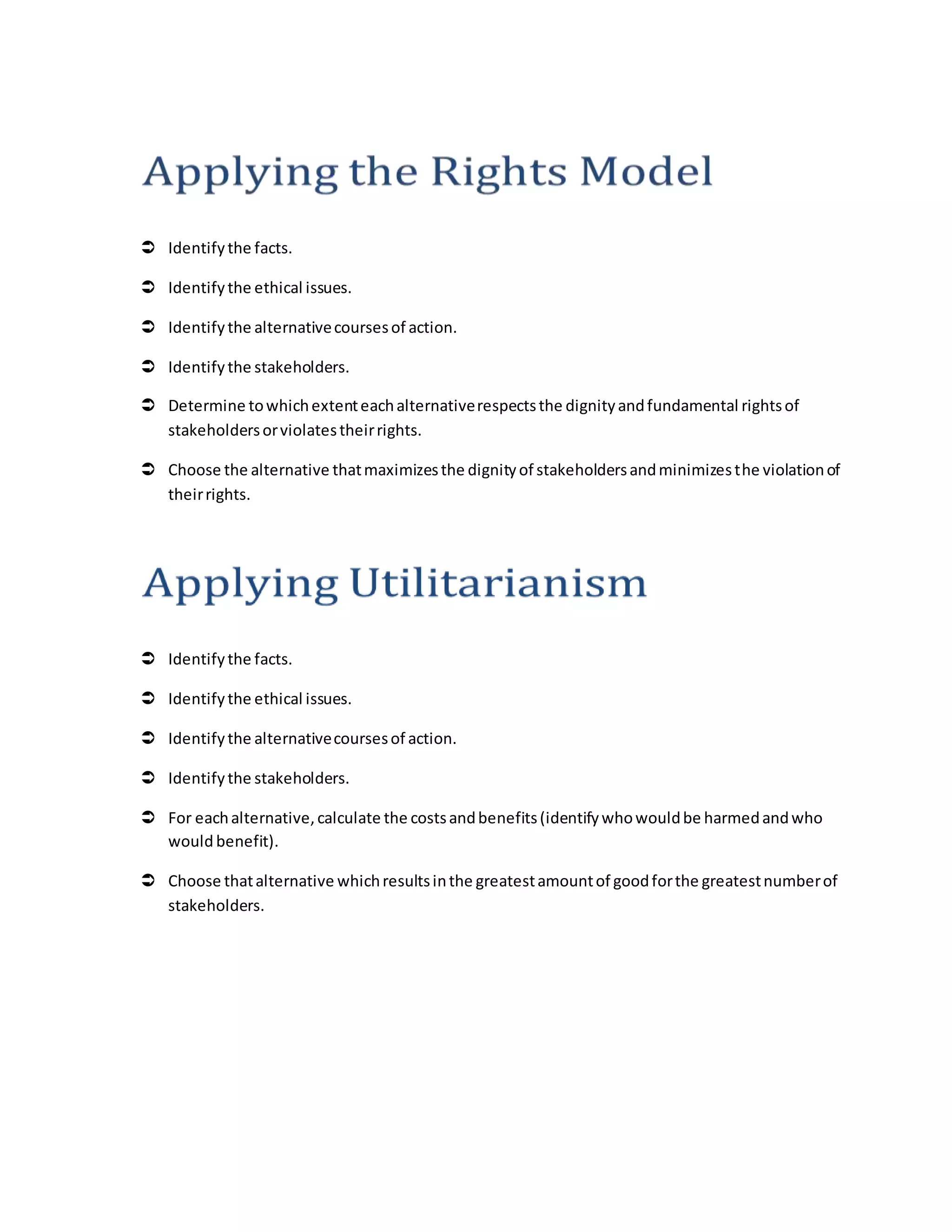 Theories of ethical conduct | DOCX