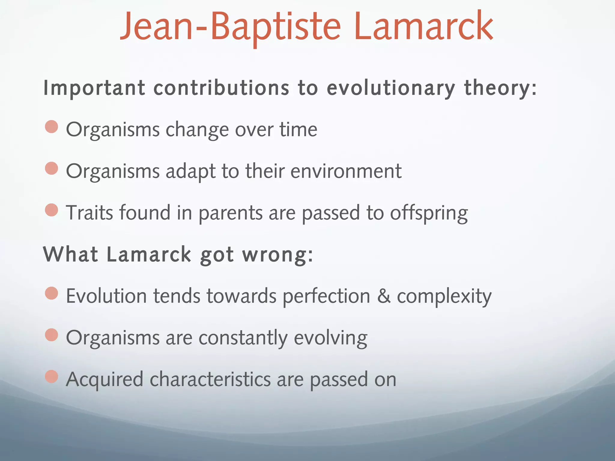 Theories of evolution | PPT