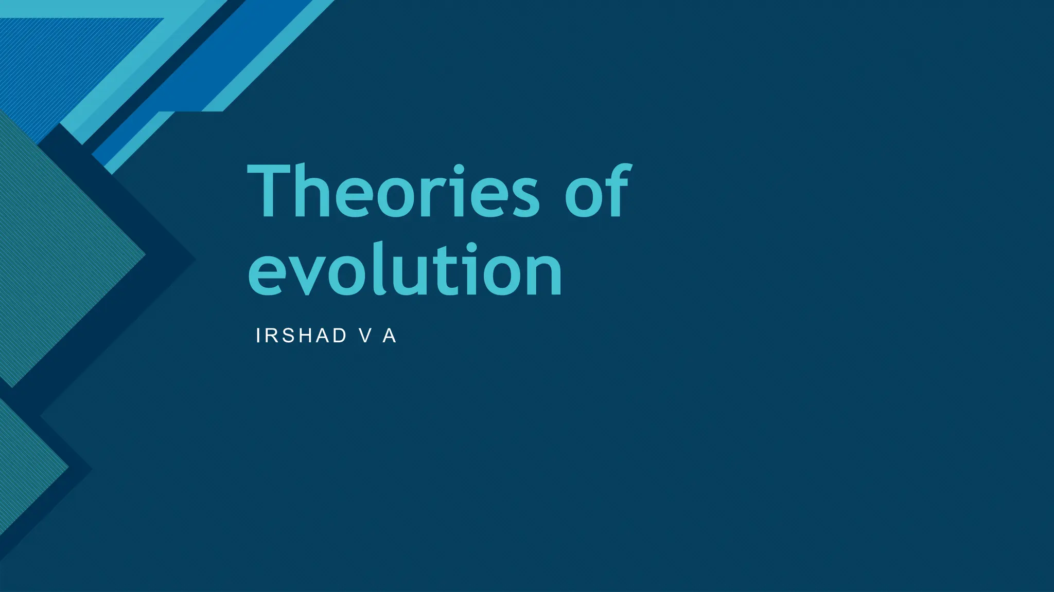 Darwinian, Pre Darwinian and Post Darwinian Theories of evolution | PPTX
