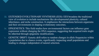 Darwinian, Pre Darwinian and Post Darwinian Theories of evolution | PPTX