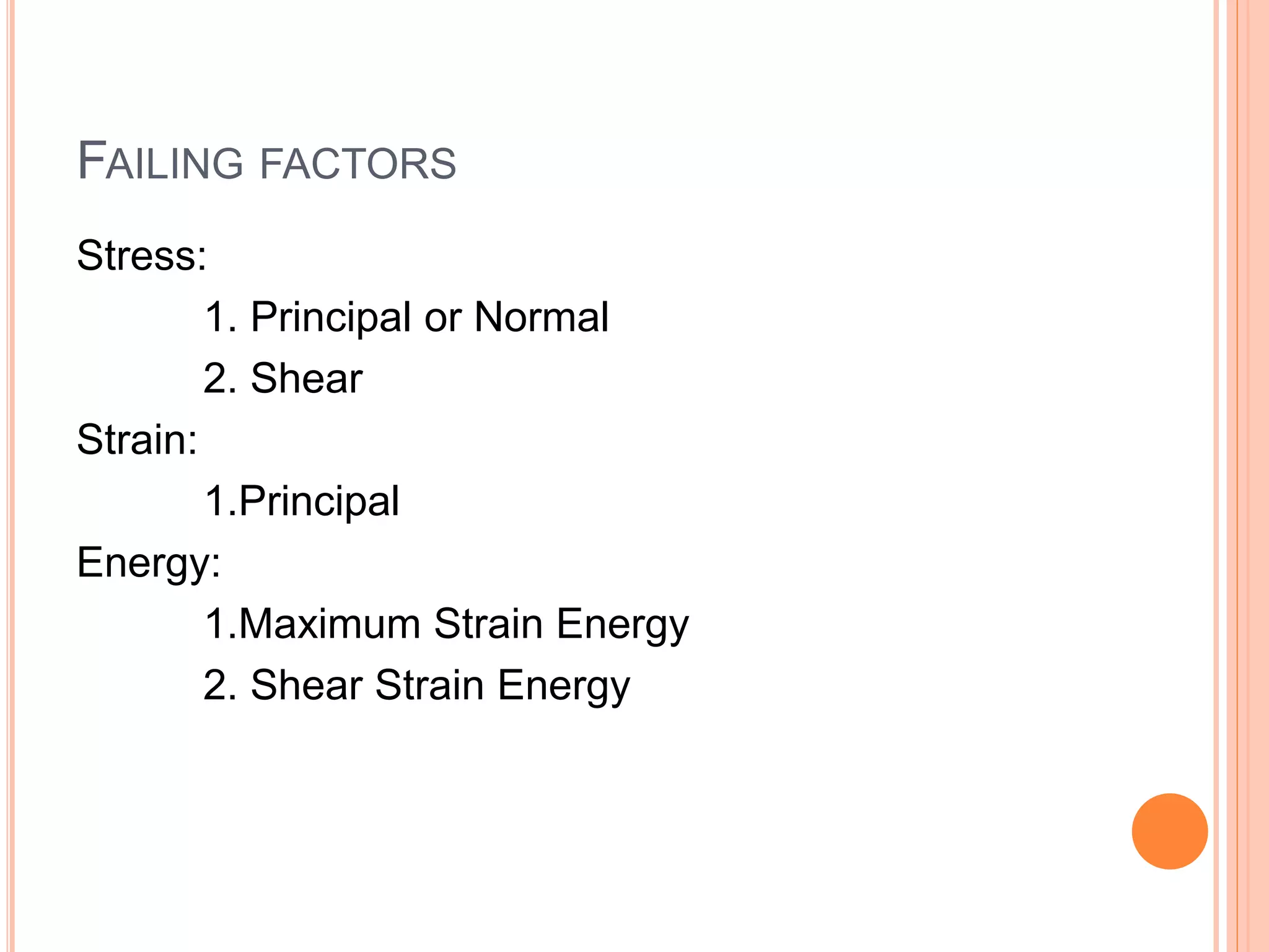 Theories of failure | PPTX