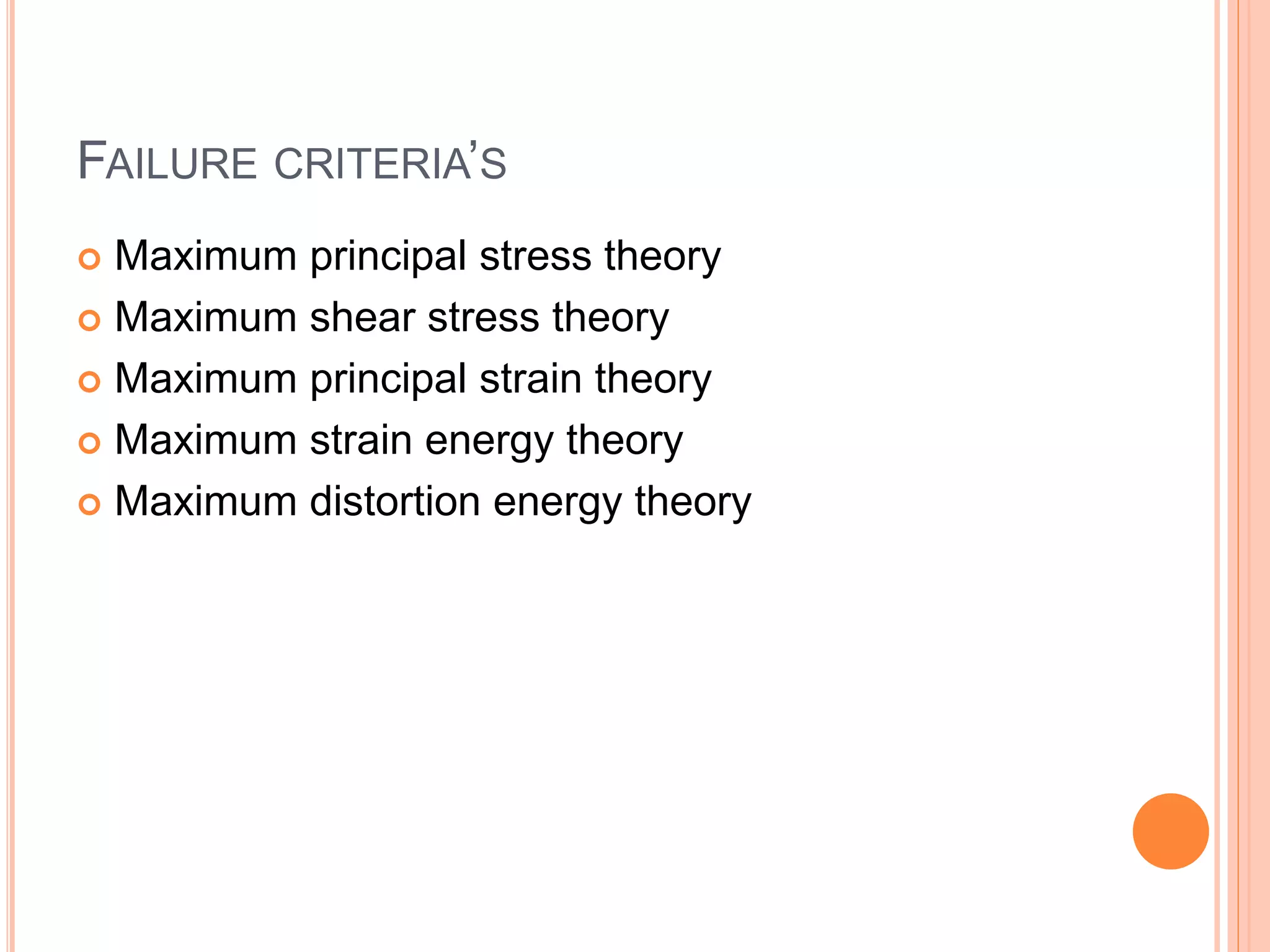 Theories of failure | PPTX