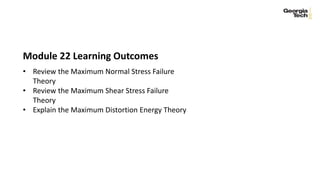 Theories of Failure.pdf,Theories of Failures | PPT