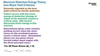 Theories of Failure.pdf,Theories of Failures | PPT