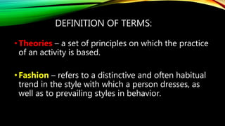 Theories of fashion | PPTX