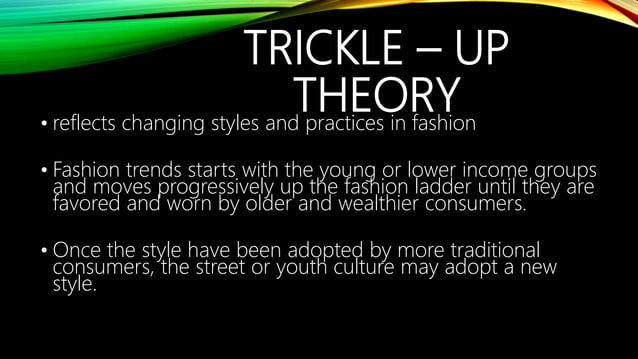 Theories of fashion | PPTX | Fashion Trends | Style & Fashion