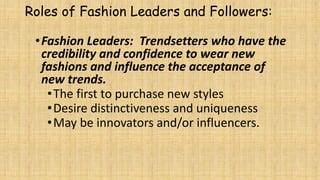 Theories of fashion movement | PPTX