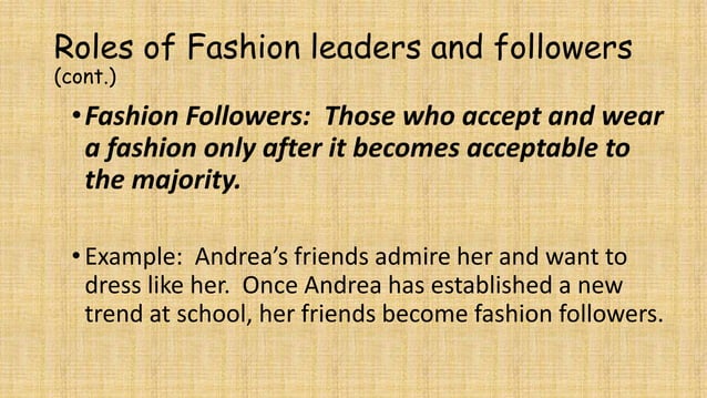 Theories of fashion movement | PPTX | Fashion Trends | Style & Fashion