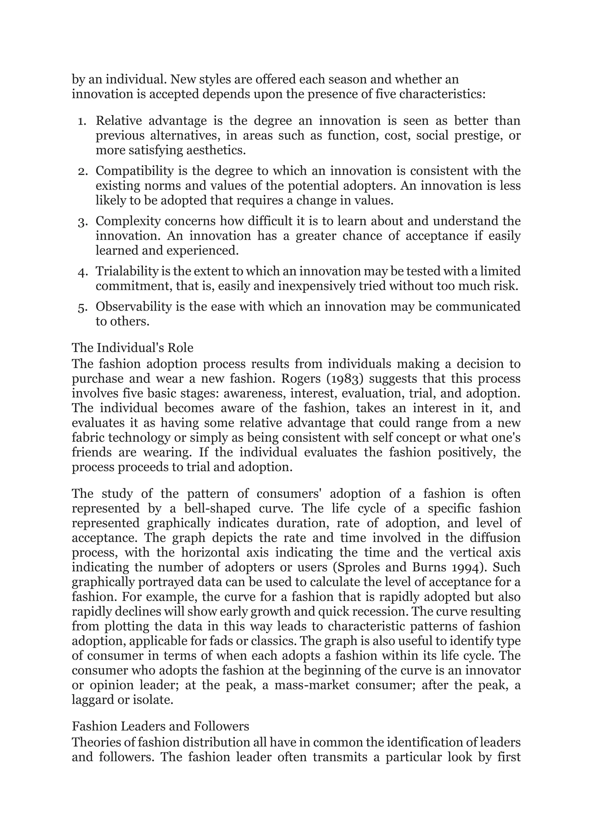 Theories of fashion notes | PDF