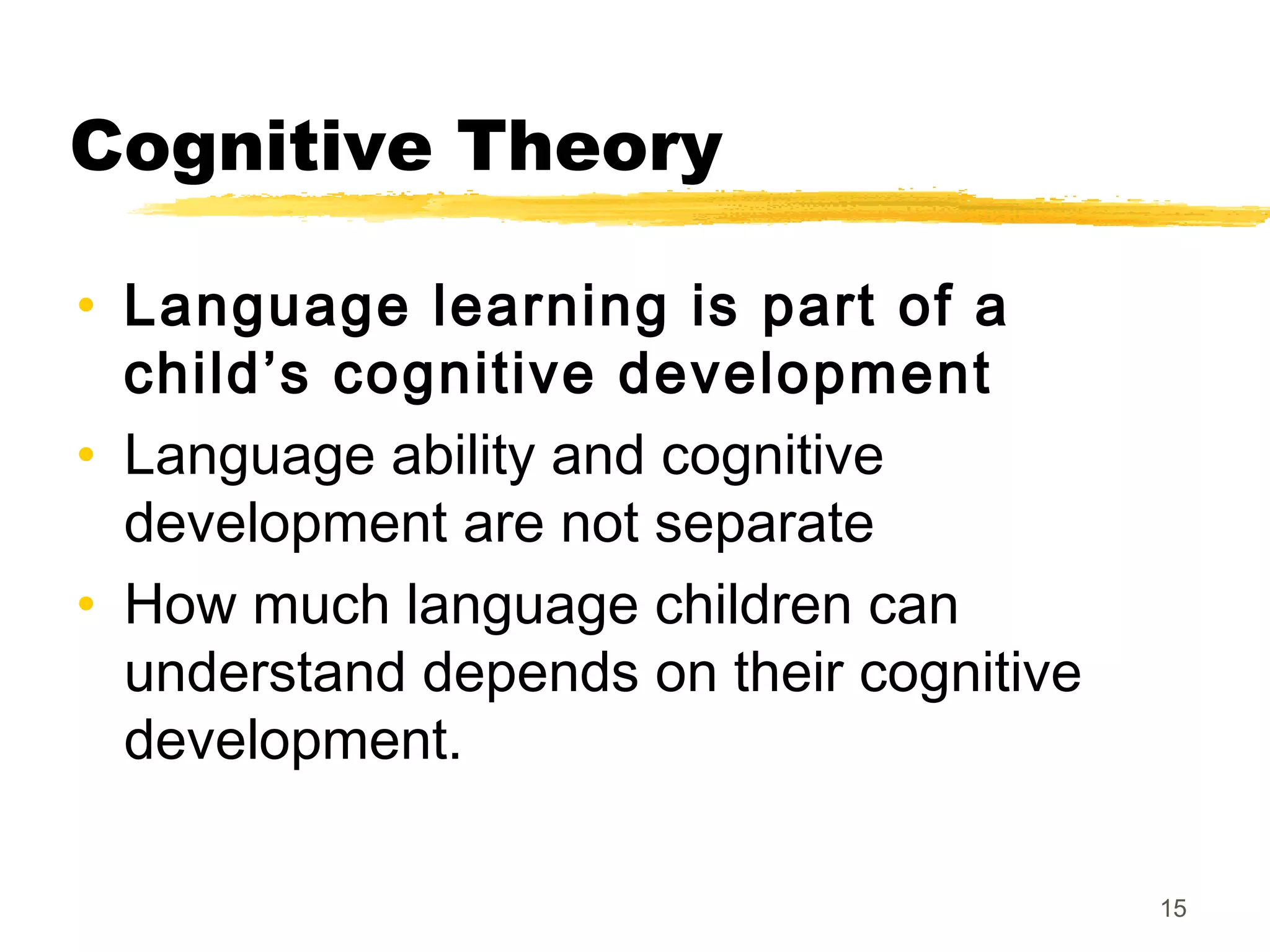 Theories of first language learning | PPT
