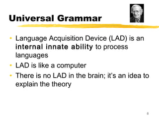 Theories of first language learning | PPT