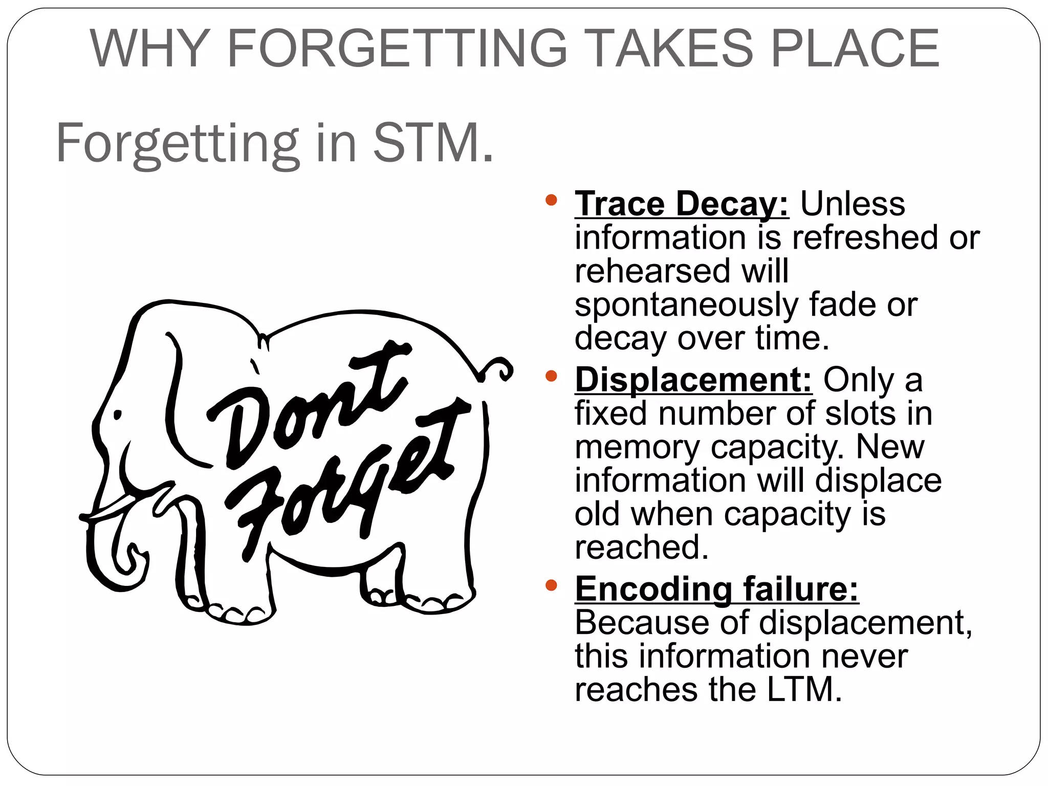 Theories of forgetting | PPT