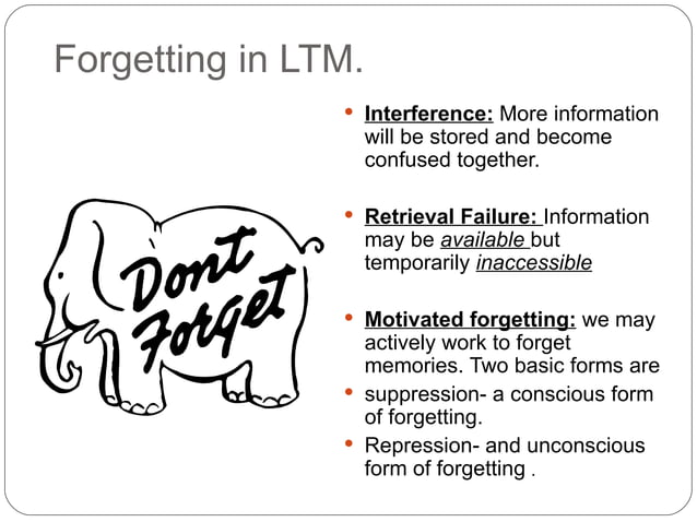 Theories of forgetting | PPT | Brain and Nervous System Disorders ...
