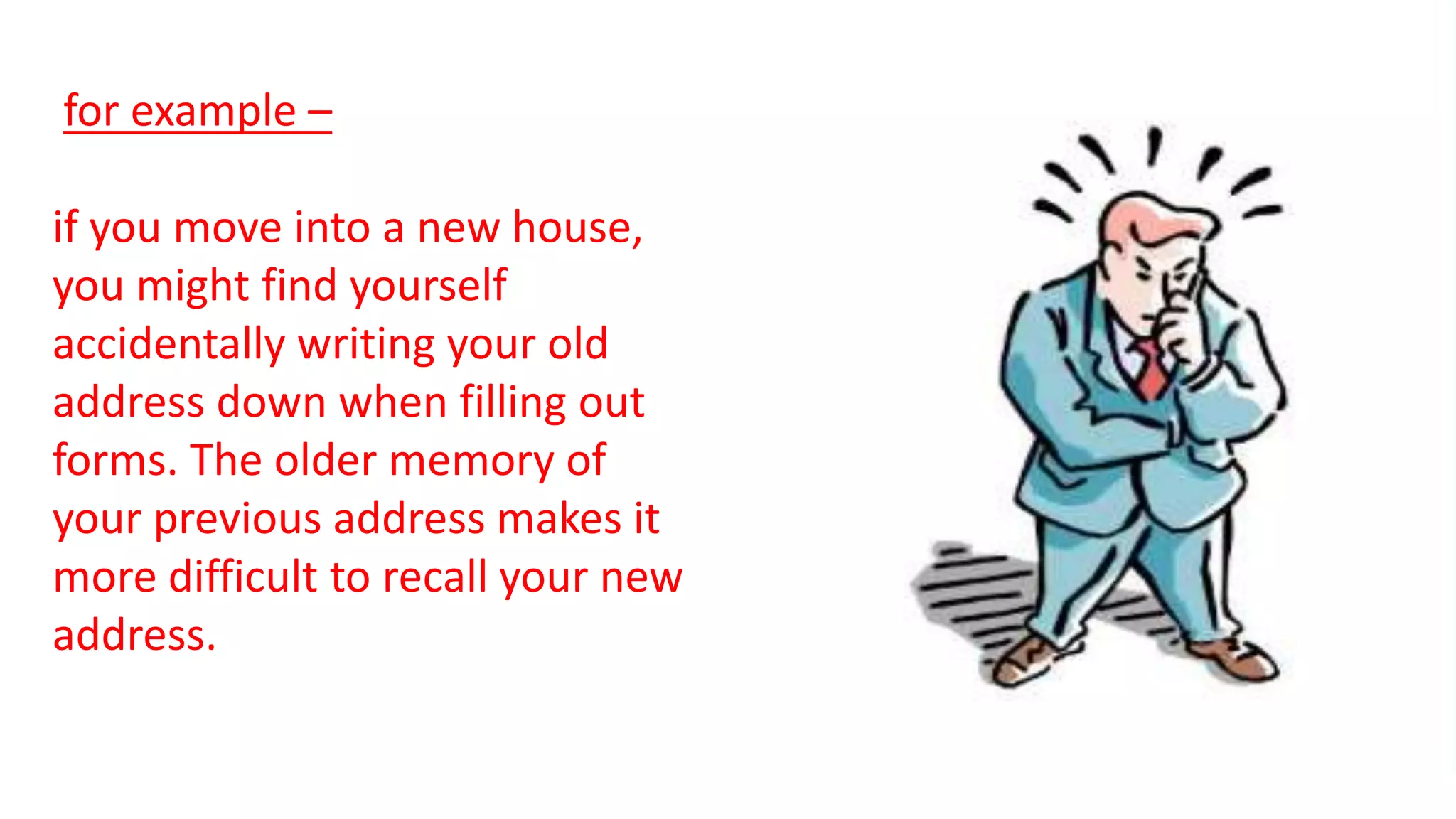 interference theory of forgetting | PPTX