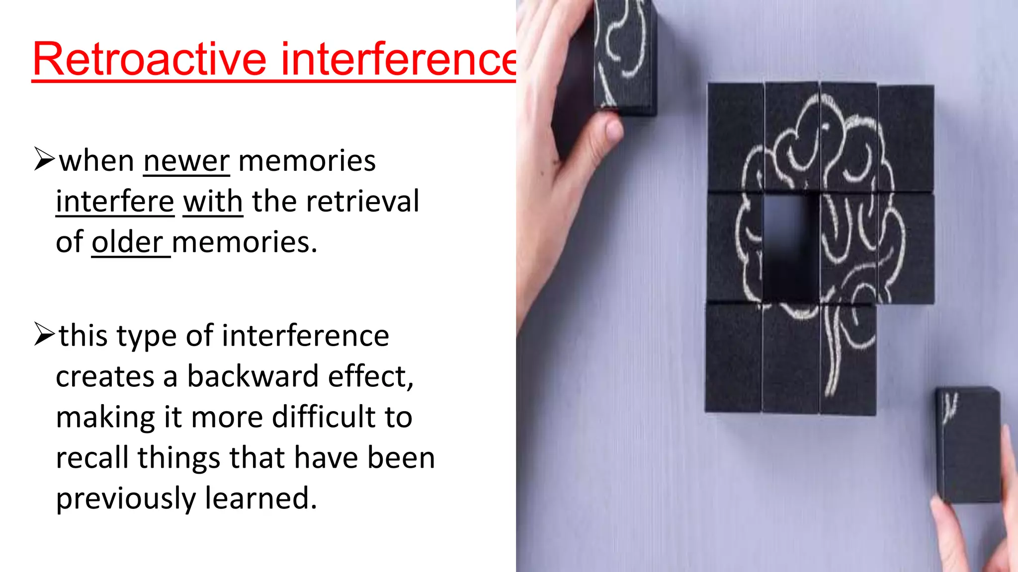interference theory of forgetting | PPTX