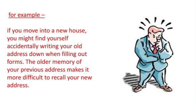 interference theory of forgetting | PPTX | Phone Services | Home Utilities