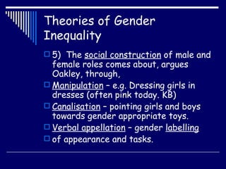 Theories of gender_inequalities | PPT