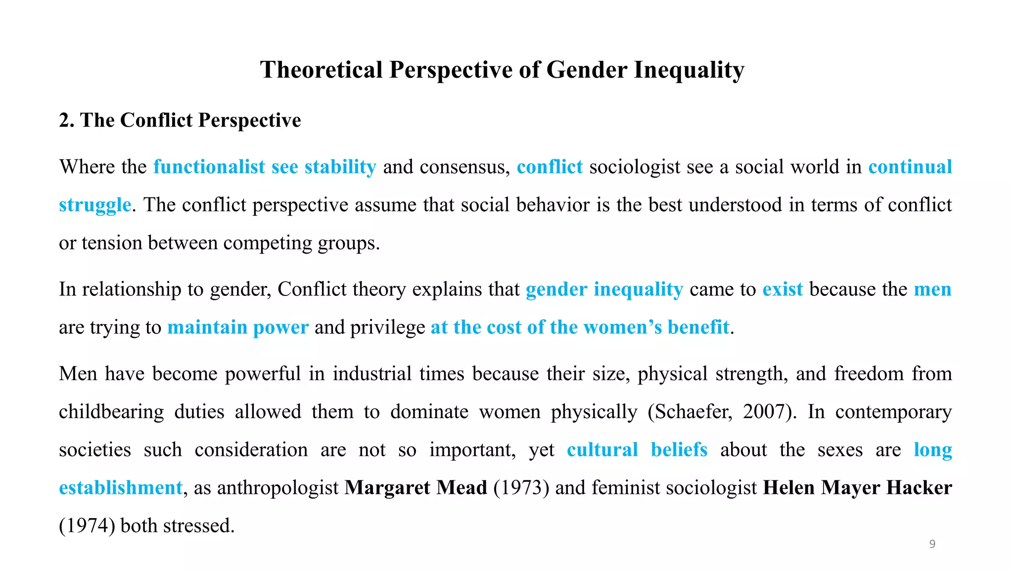 Theories of gender inequality | PPTX