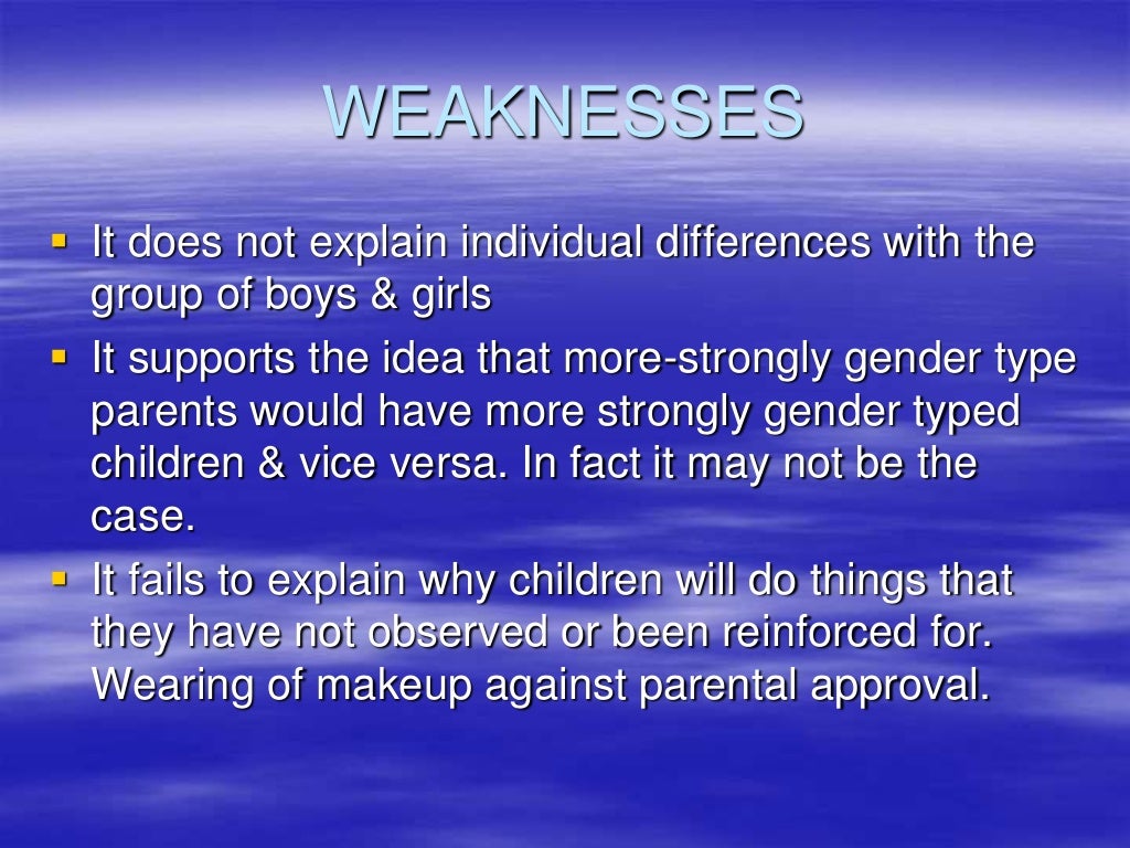 Theories Of Gender Typing