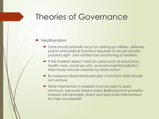 Theories of Governance in GASPE College Level | PPTX