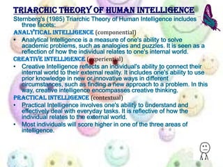 Theories of human intelligence | PPTX