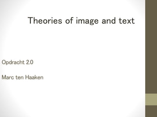 Theories of image and text | PPTX