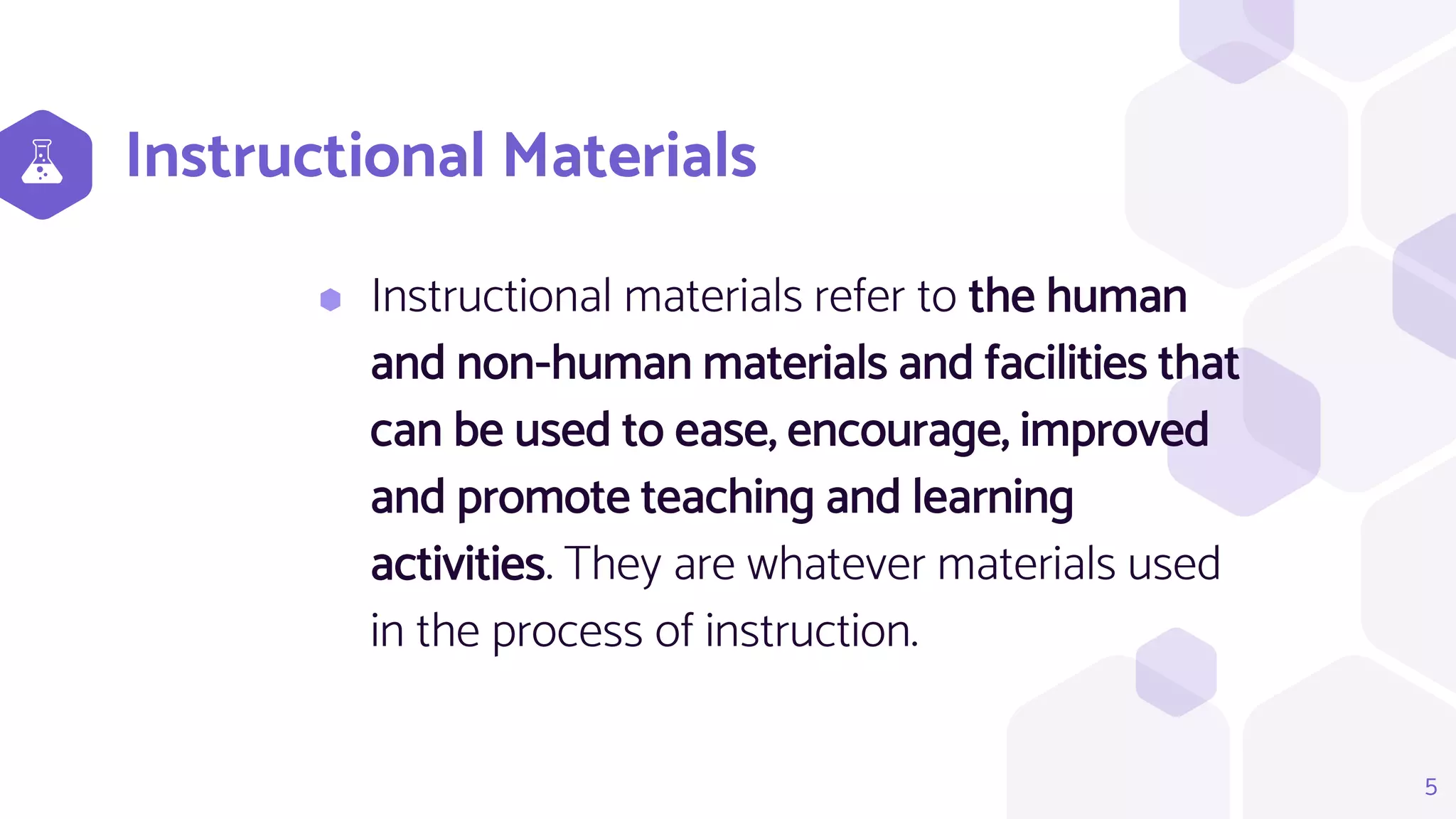 Theories of instructional materials | PPTX