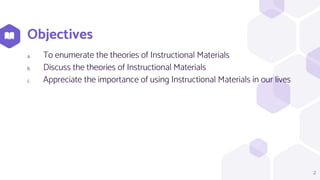 Theories of instructional materials | PPTX