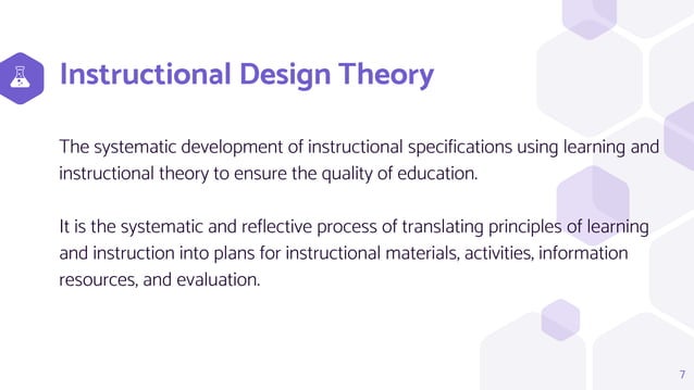 Theories of instructional materials | PPTX