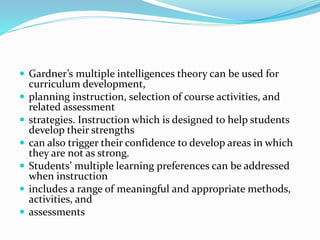 Major theories of intelligence | PPTX | Education