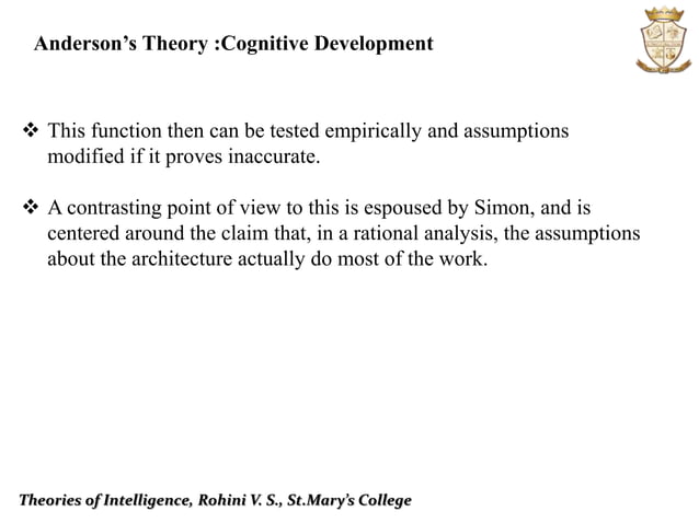 Psychology:Theories of Intelligence | PPTX