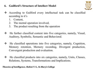 Psychology:Theories of Intelligence | PPTX