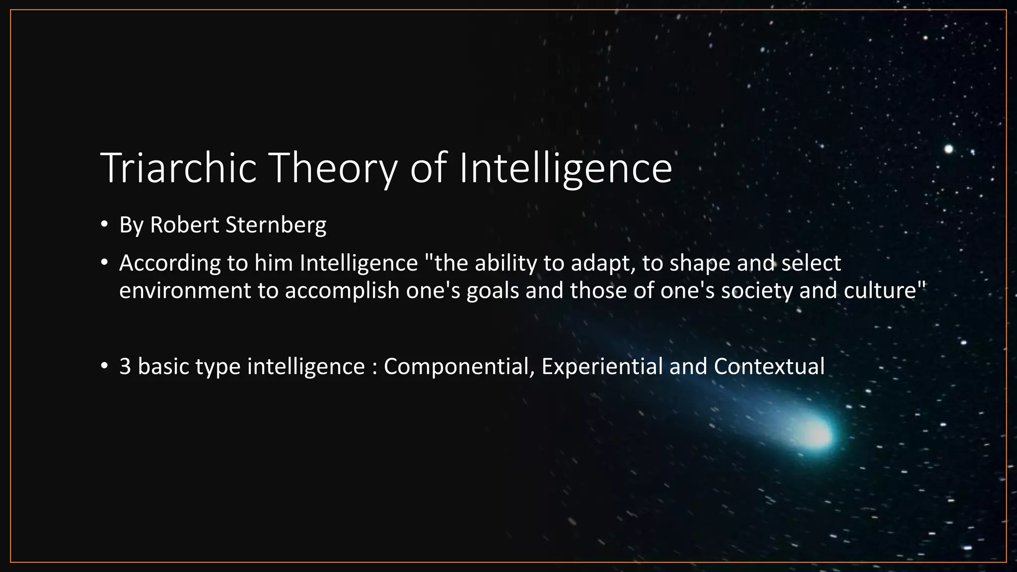 Theories of intelligence | PPTX