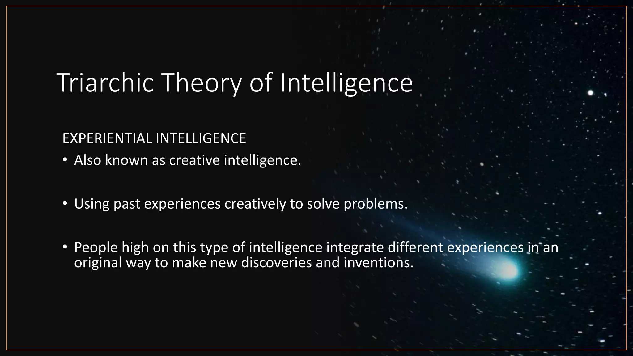 Theories of intelligence | PPTX