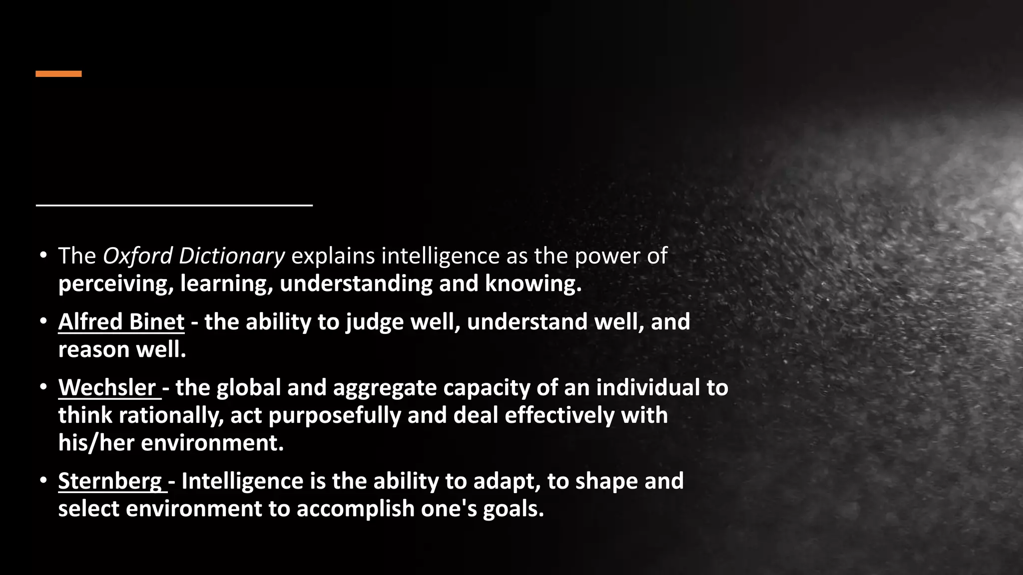 Theories of intelligence | PPTX