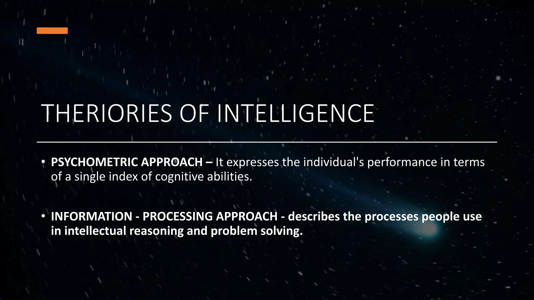 Theories of intelligence | PPTX
