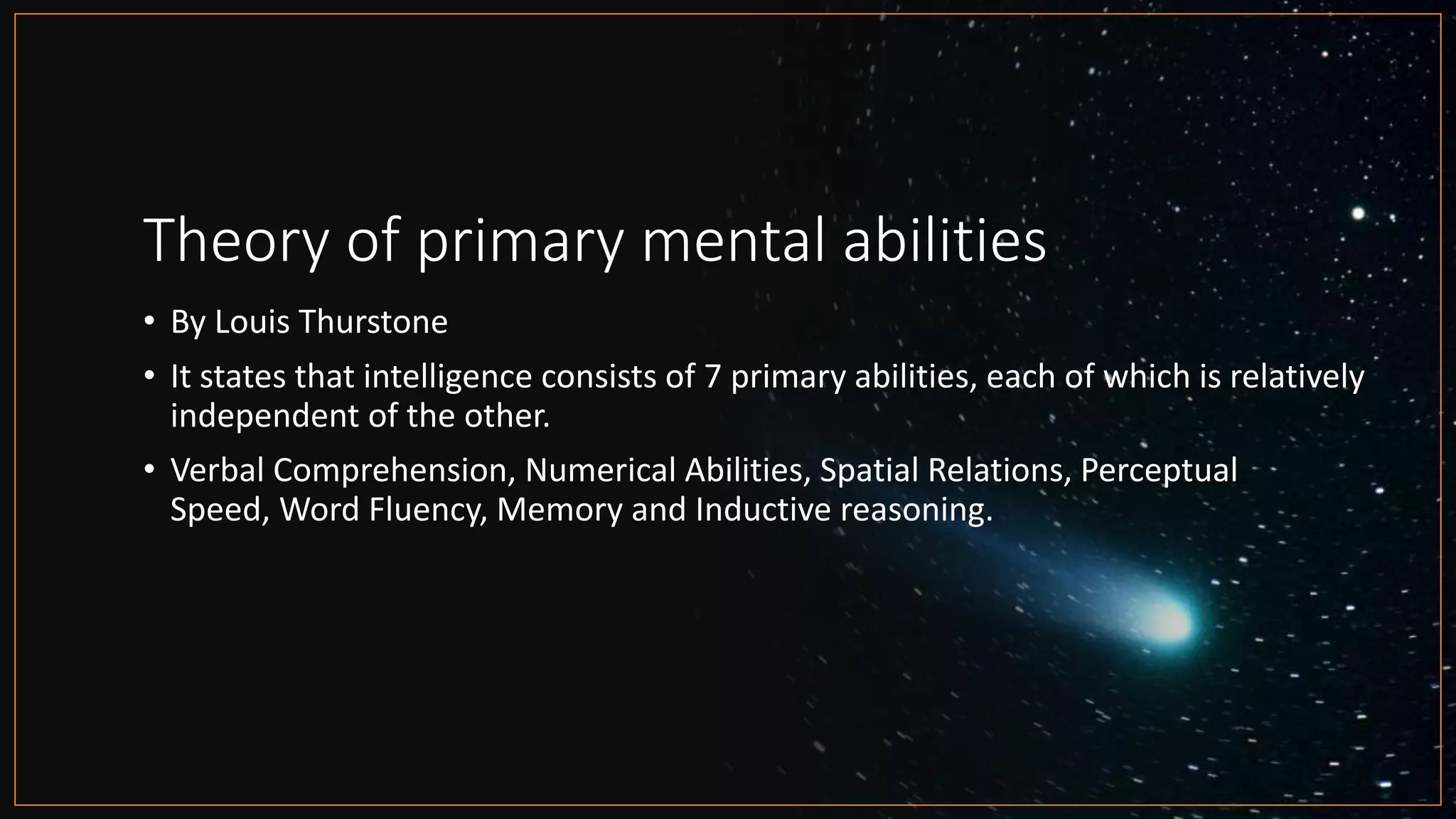 Theories of intelligence | PPTX