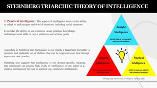 THEORIES AND TYPES OF INTELLIGENCE IN PSYCHOLOGY | PPTX