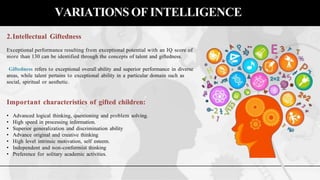 THEORIES AND TYPES OF INTELLIGENCE IN PSYCHOLOGY | PPTX