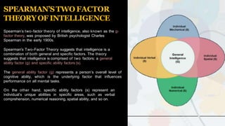 THEORIES AND TYPES OF INTELLIGENCE IN PSYCHOLOGY | PPTX