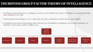 THEORIES AND TYPES OF INTELLIGENCE IN PSYCHOLOGY | PPTX