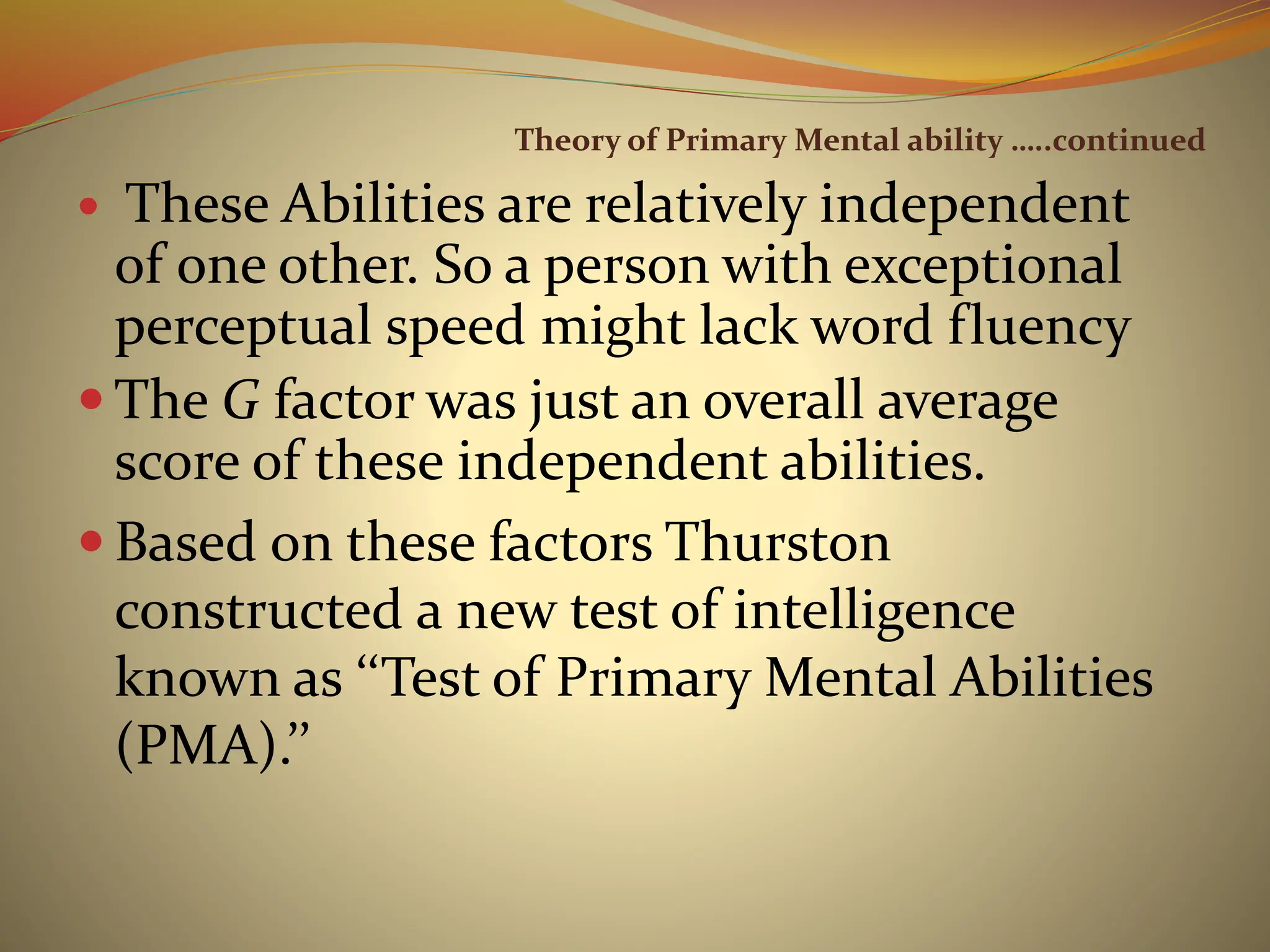 theories of intelligence.pptx PhD Education | PPTX