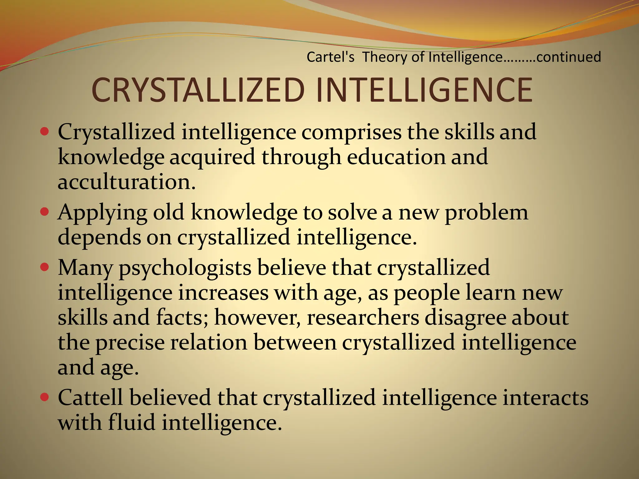 theories of intelligence.pptx PhD Education | PPTX