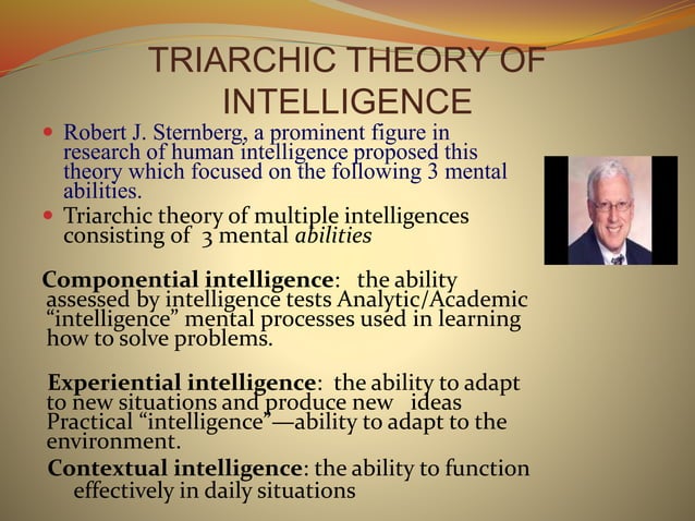 theories of intelligence.pptx PhD Education | PPTX