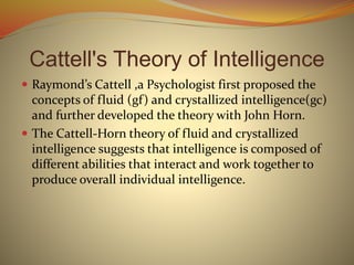 theories of intelligence.pptx PhD Education | PPT