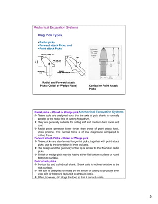 Theories of interaction of rock cutting tools | PDF