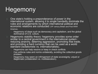 Theories of international relations | PPTX