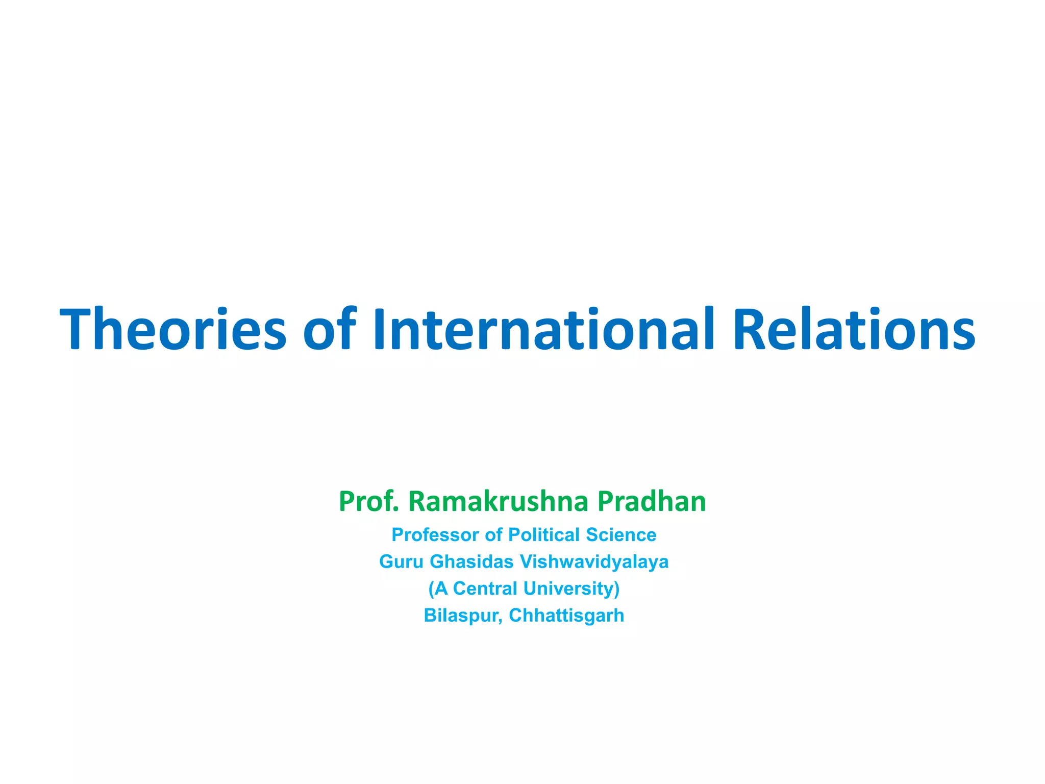 Theories of International Relations.pptx